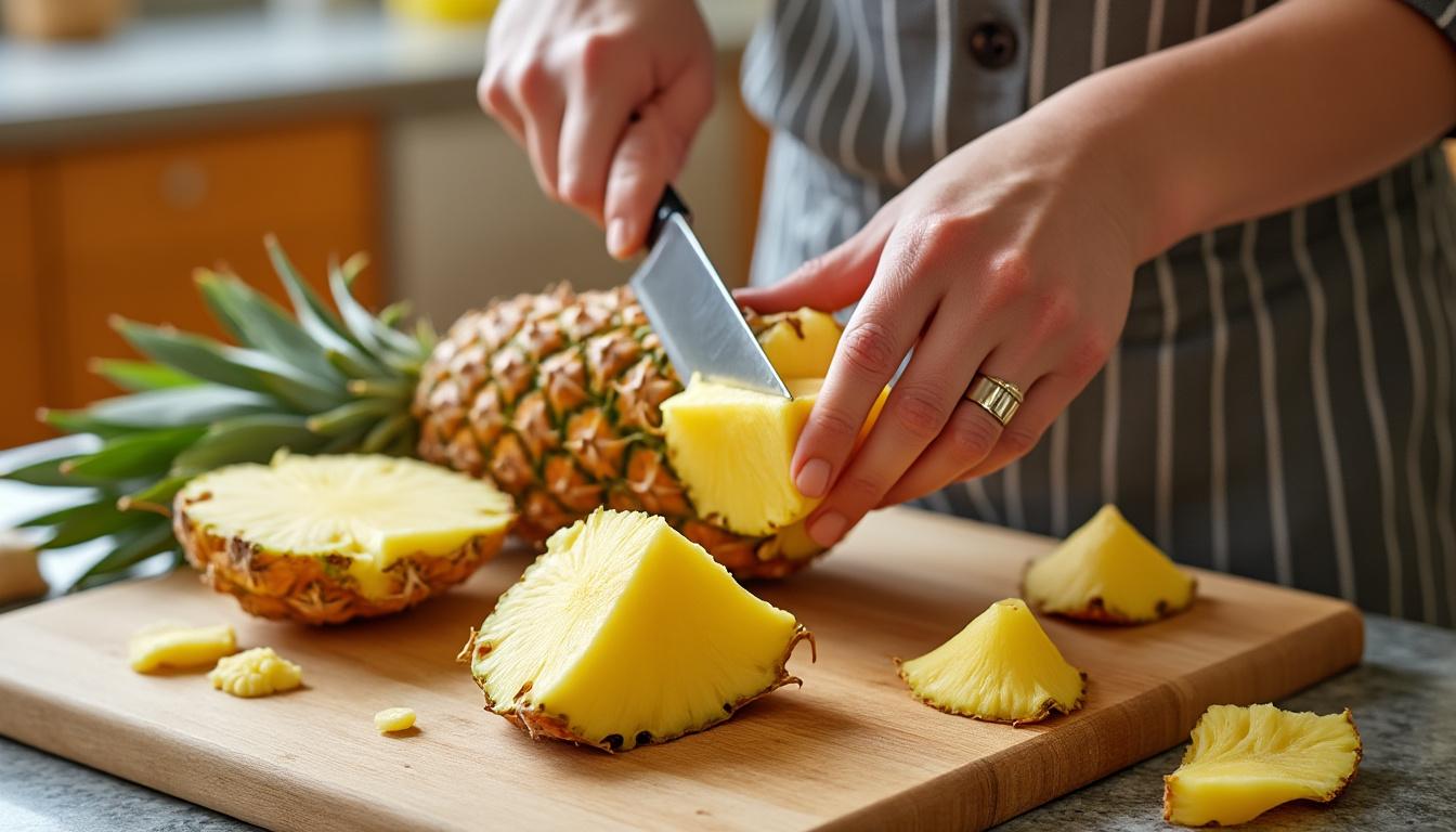 Éplucher un ananas facilement : astuces infaillibles